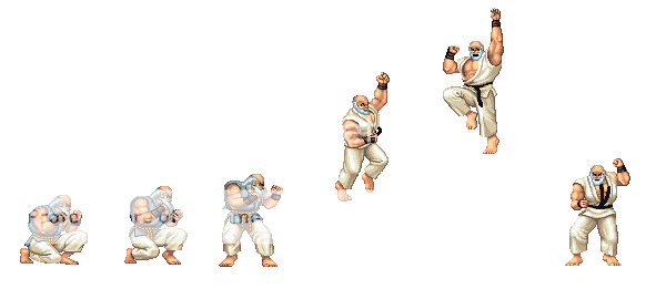The Mugen Fighters Guild - Gouken SF2 Sprite Sheet (and SF1 Portrait of ...